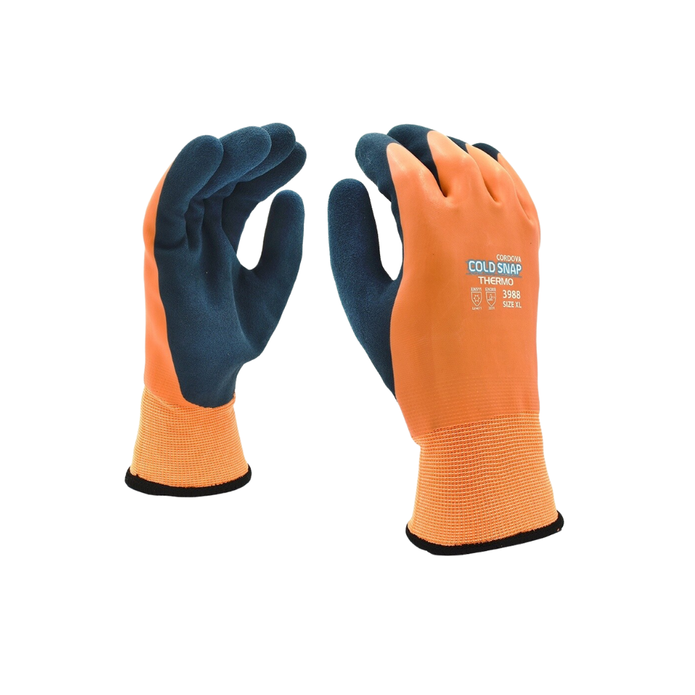Cold Snap Thermo 3988 Full Latex Thermal Glove (Cut 2, Puncture 2, Abr ...