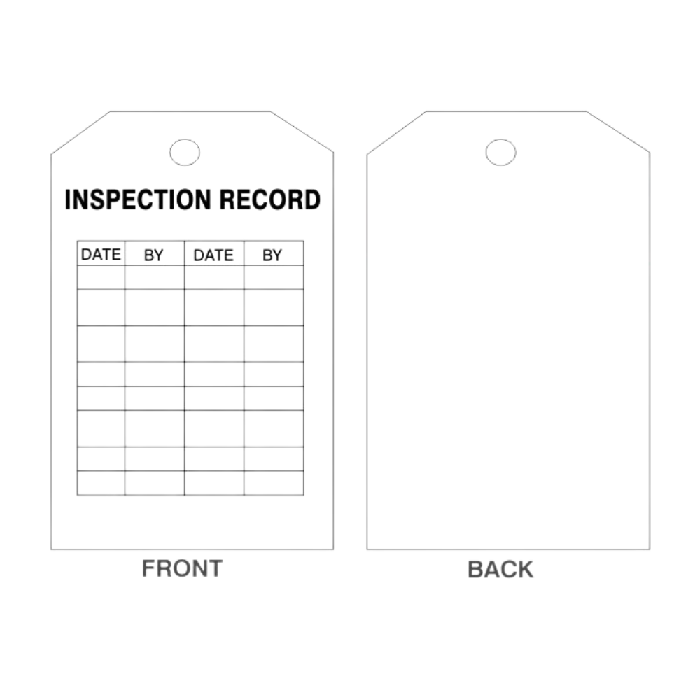 Inspection Record Tag – Everything Safety